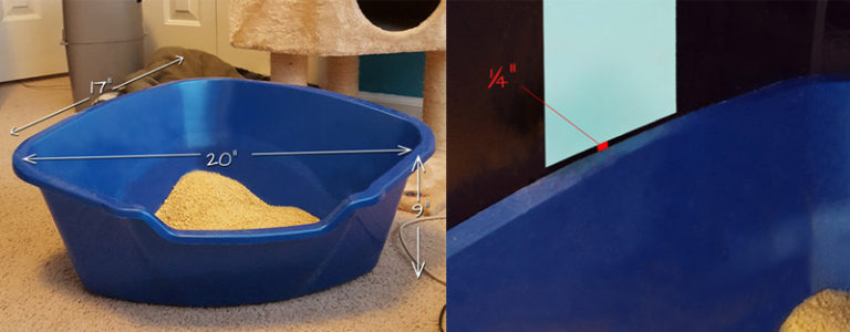 DIY Cat Litter Enclosure (from a computer desk)